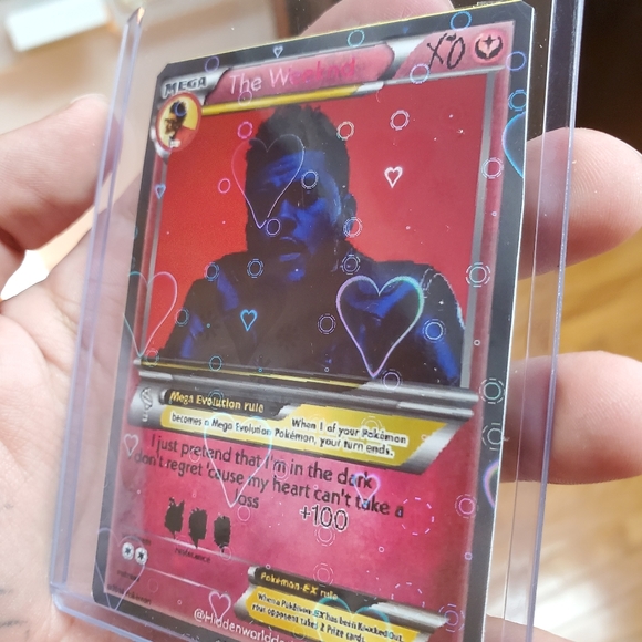 Pokemon | Other | The Weeknd Heart Holo Pokemon Card | Poshmark